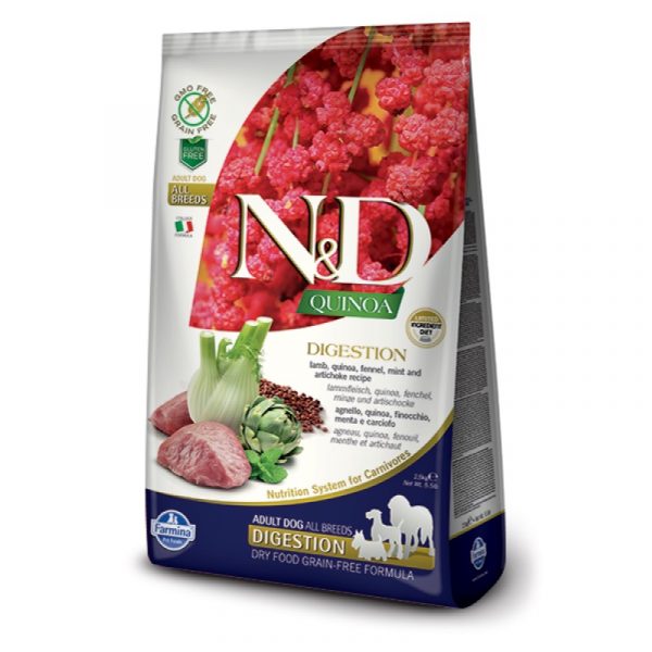 N&D Quinoa Digestion Lamb – 7 kg