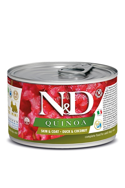 N&D Quinoa Mini Skin&Coat Duck – 6×140 g