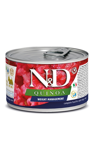 N&D Quinoa Mini Weight Management – 6×140 g