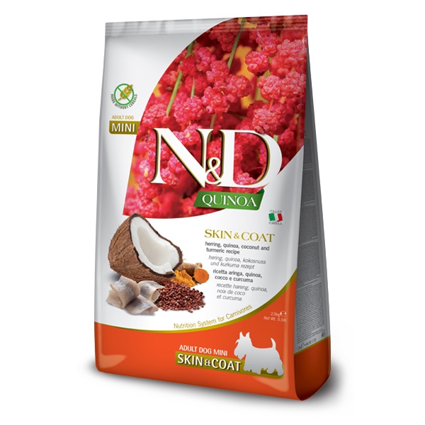 N&D Quinoa Skin&Coat Herring Mini – 2,5 kg