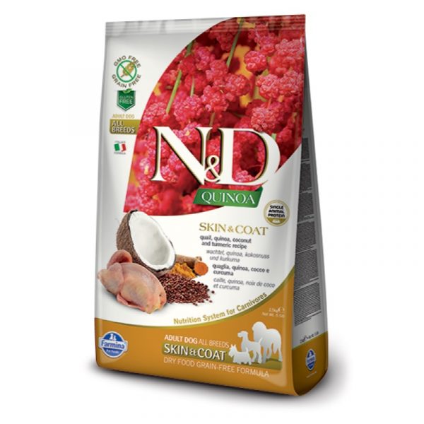 N&D Quinoa Skin&Coat Quail – 2,5 kg