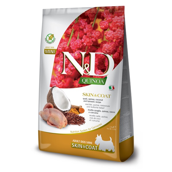 N&D Quinoa Skin&Coat Quail Mini – 2,5 kg