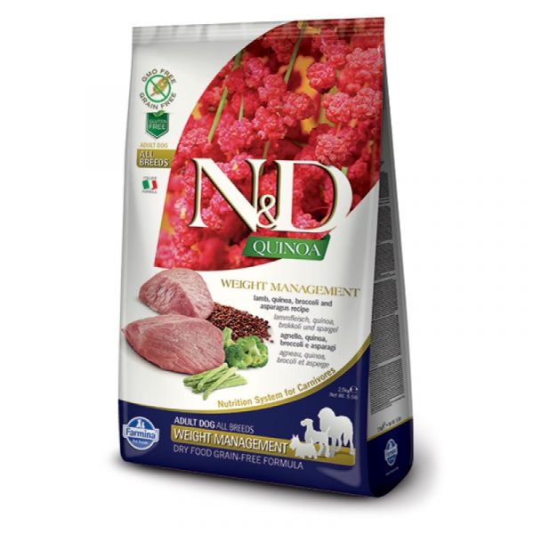 N&D Quinoa Weight Management Lamb – 2,5 kg