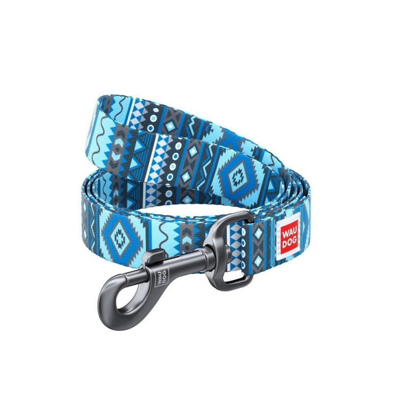 Collar WAUDOG povodac za pse Etno Blue