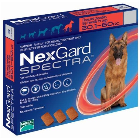 NexGard SPECTRA XL – za pse 30-60 kg