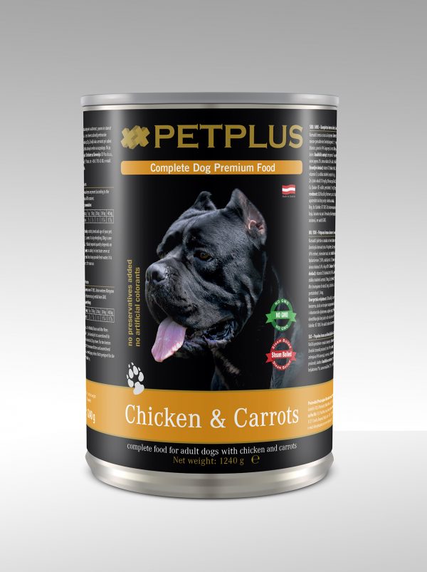 PET PLUS Chicken&Carrots – 6×1,24 kg