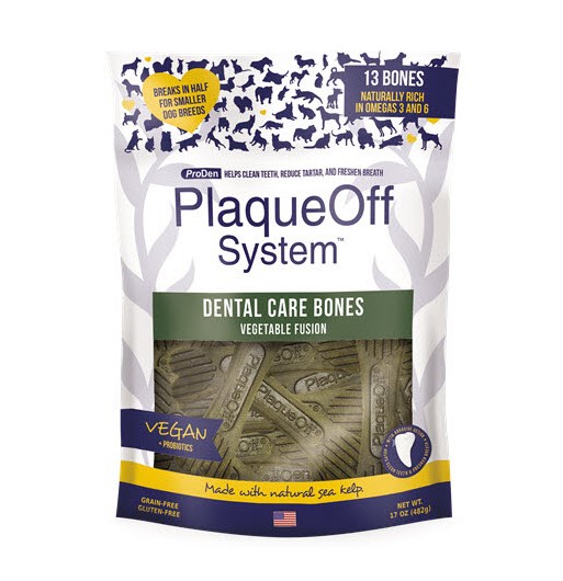 PlaqueOff Dental Care Bones Veggie – 485 g