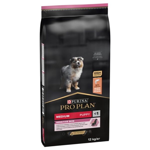 Pro Plan OptiDerma Medium Puppy Sensitive Skin – 12 kg