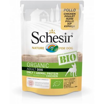 Schesir Dog BIO Organic Piletina – 12×85 g