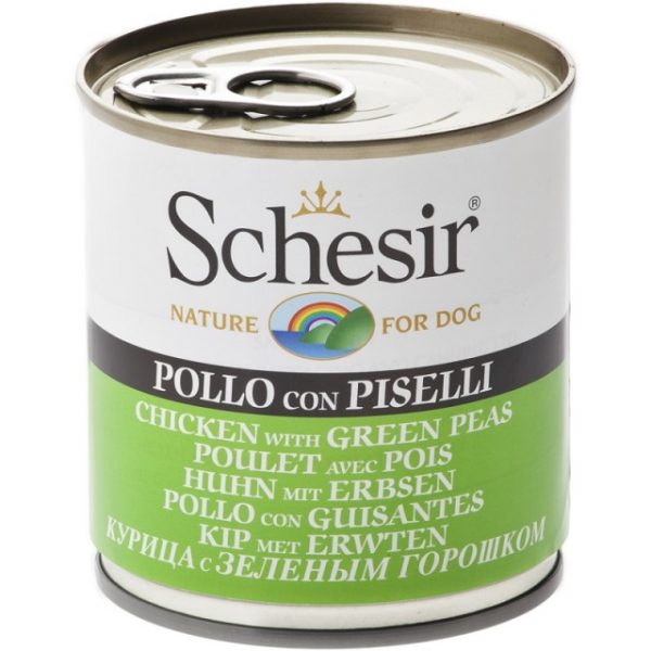 Schesir Dog Piletina i Grašak – 6×285 g