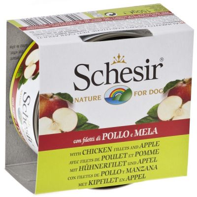 Schesir Dog Piletina i Jabuka – 6×150 g