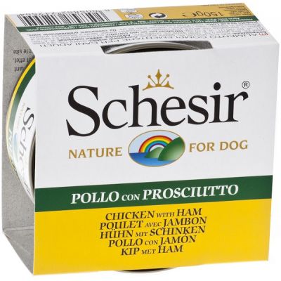 Schesir Dog Piletina i Šunka – 6×150 g