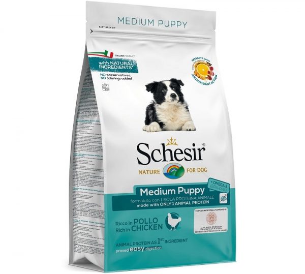 Schesir Dry Dog Medium Puppy – 3 kg