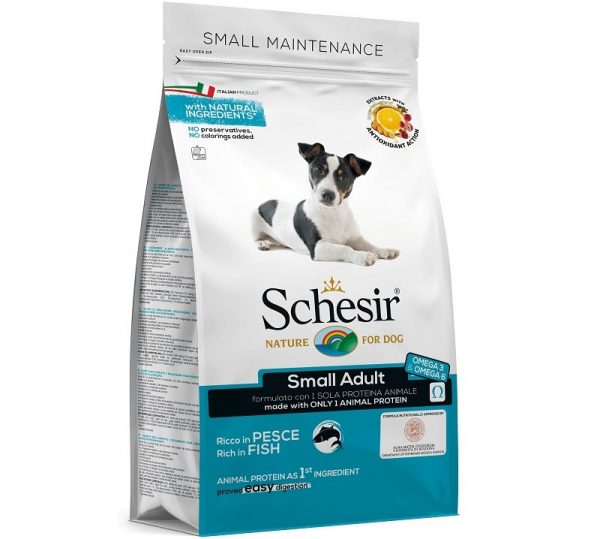 Schesir Dry Dog Small Adult Fish – 2 kg