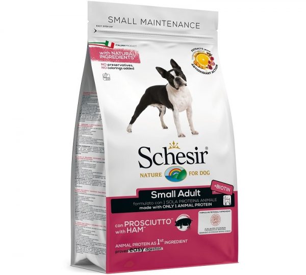 Schesir Dry Dog Small Adult Ham – 2 kg