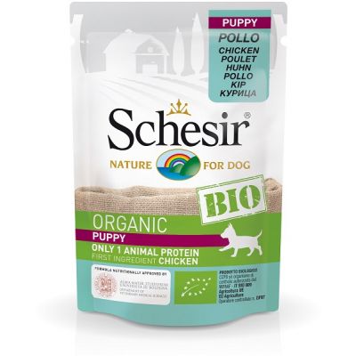 Schesir Puppy BIO Organic Piletina – 12×85 g