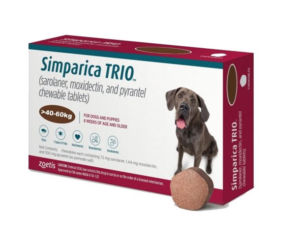 Simparica TRIO – za pse 40-60 kg