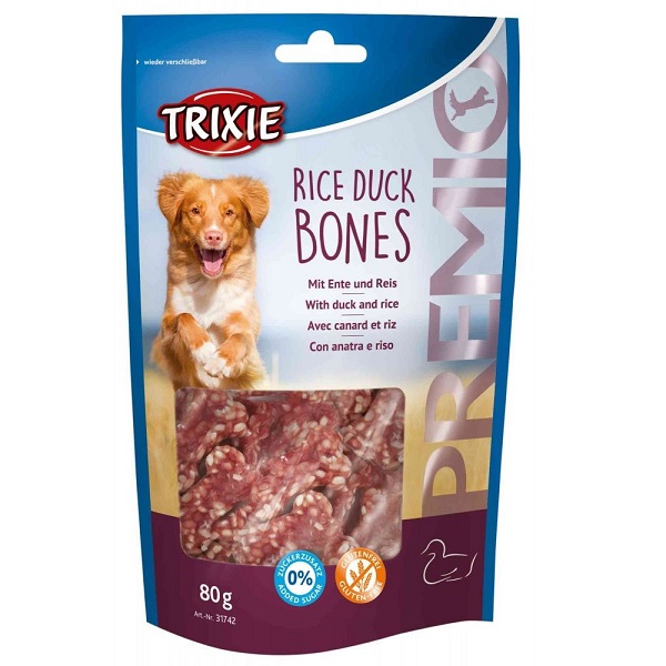 TRIXIE Premio Rice Duck Bones – 80 g