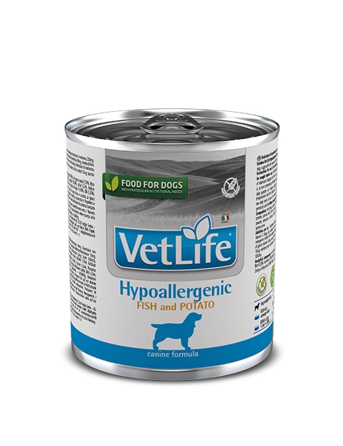 Vet Life Hypoallergenic Fish and Potato – 6×300 g