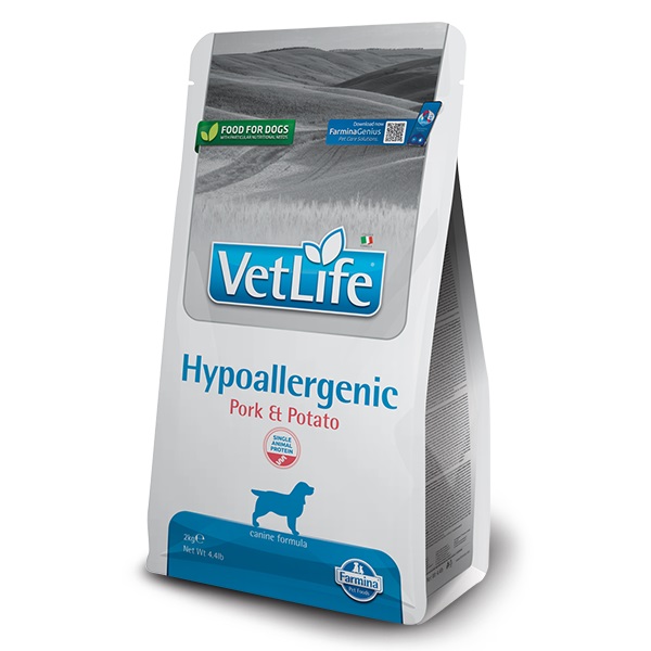 Vet Life Hypoallergenic Pork & Potato – 12 kg