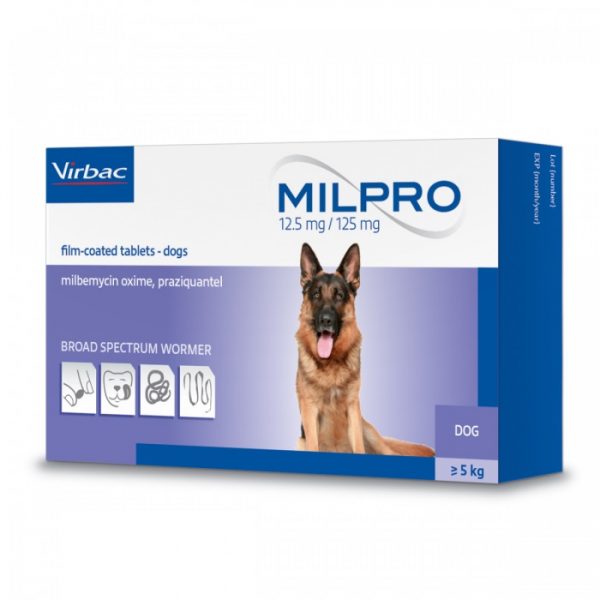 Virbac MILPRO – 12.5 mg / 125 mg