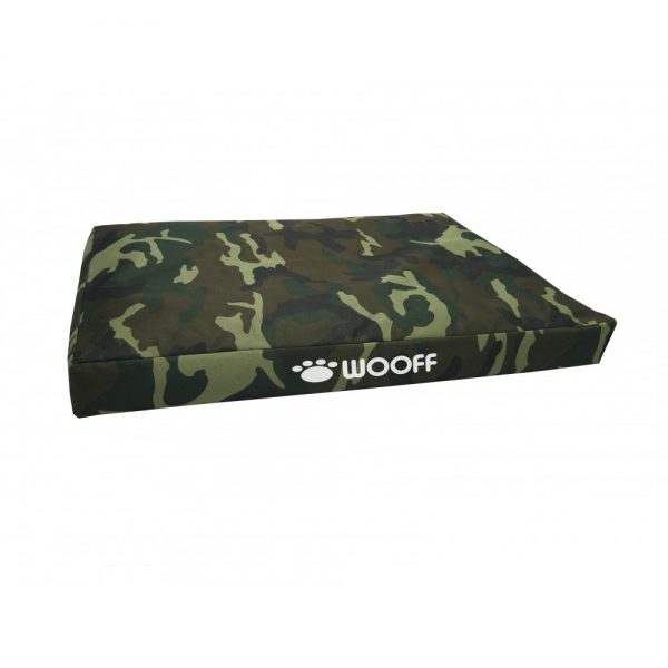 Wooff – Box ležaljka maskirna 55 x 75 x 15 cm