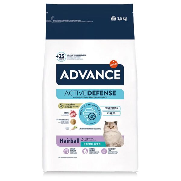 Advance Cat Sterilized Hairball Turkey & Rice – 1,5 kg