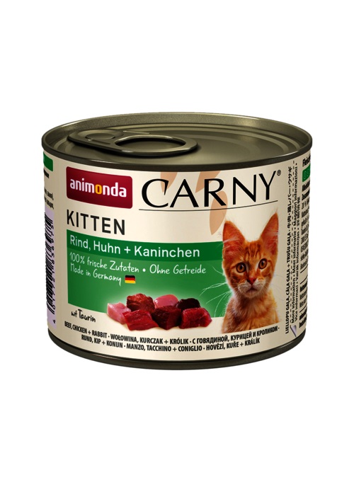 Animonda Carny Kitten Beef+Chicken+Rabbit – 6×200 g