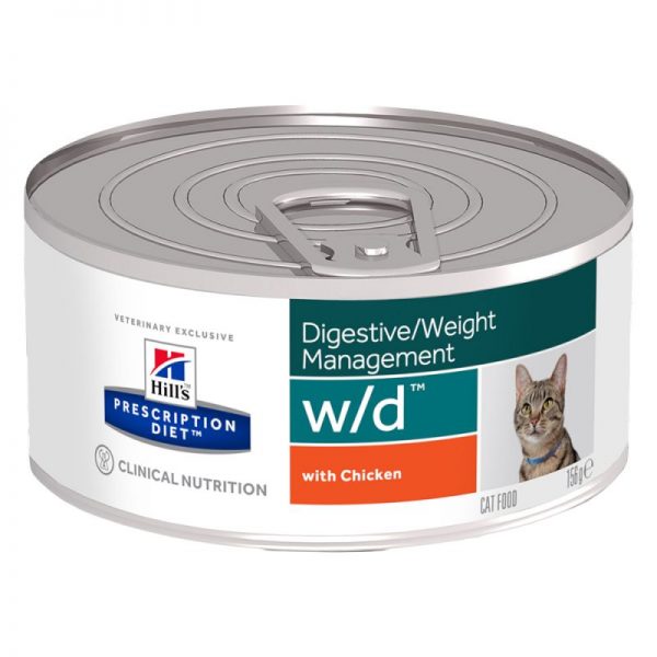 Hill’s Prescription Diet Digestive/Weight Management W/D Wet – 24×156 g