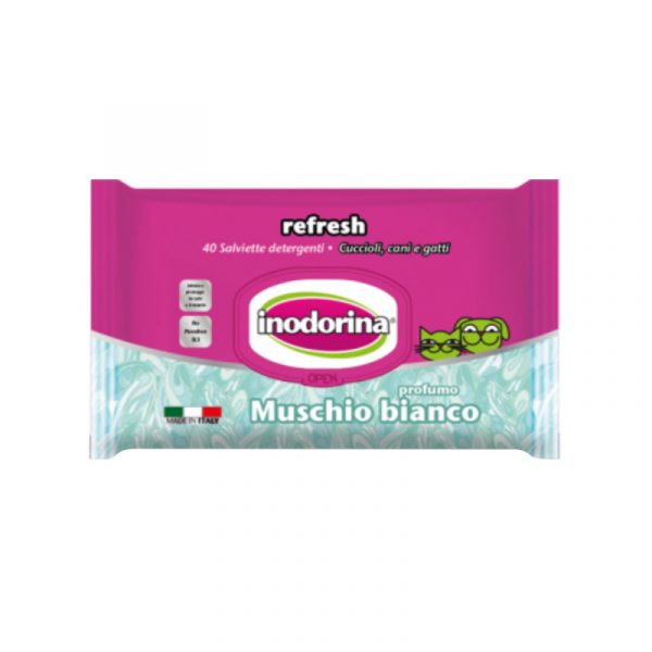 INODORINA Refresh Muschio Bianco za mačke – 40 komada