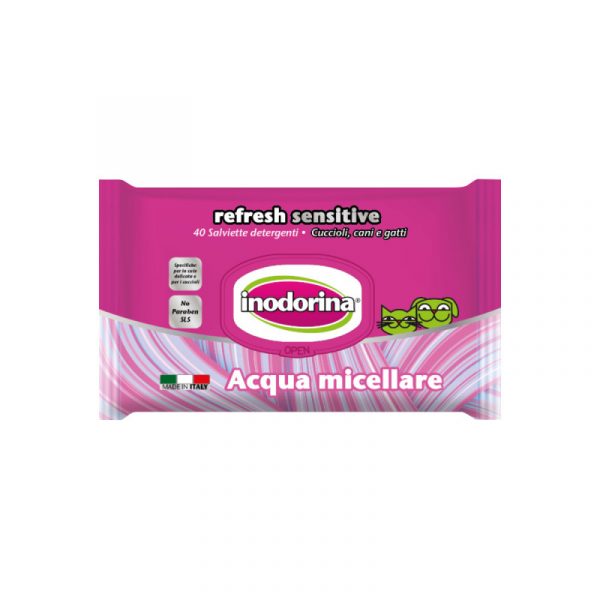 INODORINA Sensitive Aqua Micellare za mačke – 40 komada