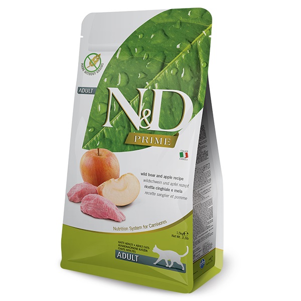 N&D Prime Cat Boar&Apple – 1,5 kg