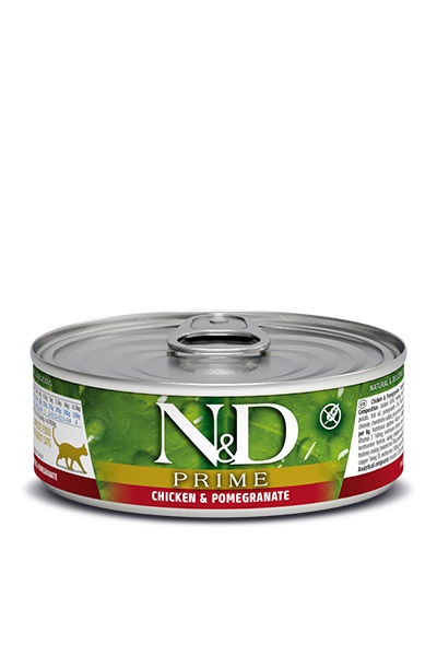 N&D Prime Cat Chicken&Pomegranate – 12×80 g