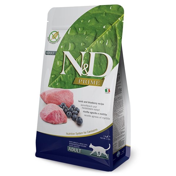 N&D Prime Cat Lamb&Blueberry – 1,5 kg