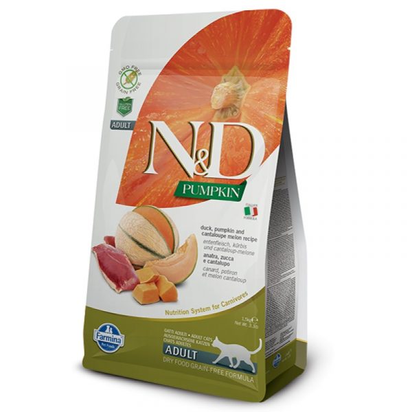 N&D Pumpkin Cat Duck&Cantaloupe Melon – 1,5 kg