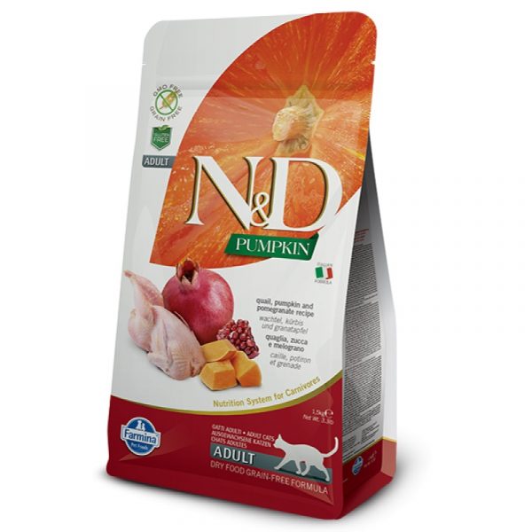 N&D Pumpkin Cat Quail&Pomegranate – 1,5 kg