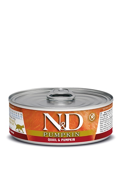 N&D Pumpkin Cat Quail&Pumpkin – 12×80 g