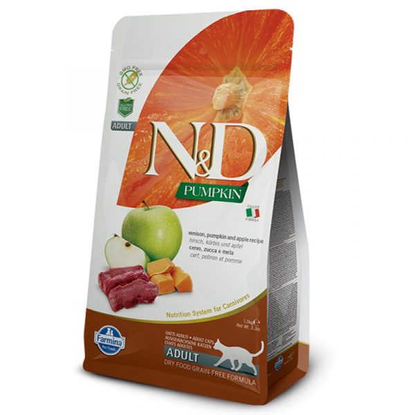 N&D Pumpkin Cat Venison&Apple – 1,5 kg