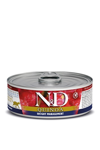 N&D Quinoa Cat Weight Management – 12×80 g
