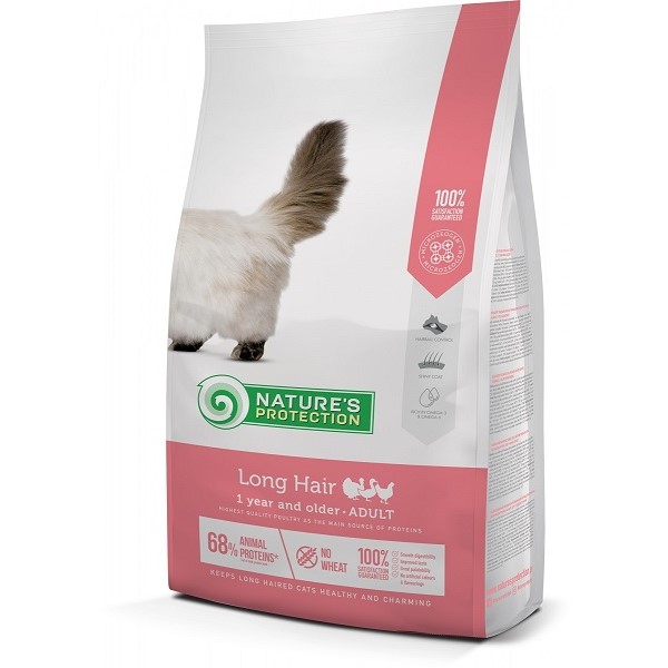 NATURE’S PROTECTION Long Hair Cat Poultry – 400 g