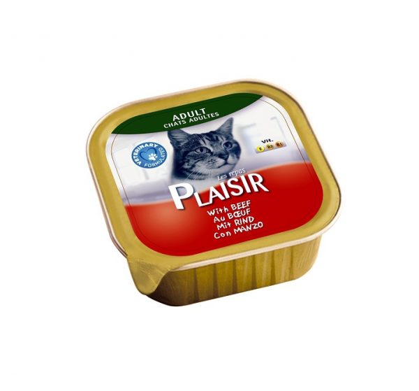 Plaisir Adult Cat Beef – 32×100 g