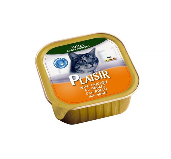 Plaisir Adult Cat Chicken – 32×100 g