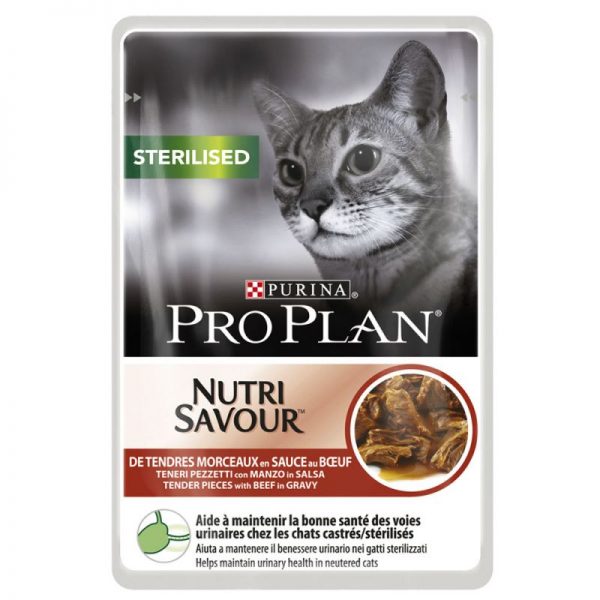 Pro Plan Nutri Savour Sterilised Beef – 26×85 g