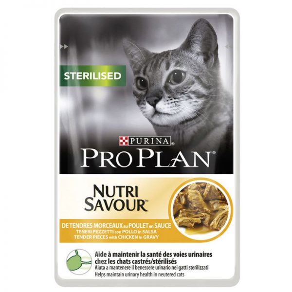 Pro Plan Nutri Savour Sterilised Chicken – 26×85 g