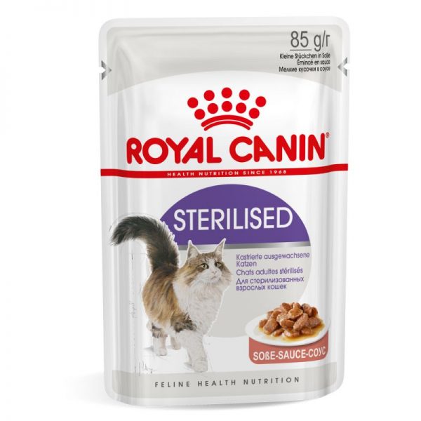 Royal Canin Sterilised in Sauce Cat – 12×85 g