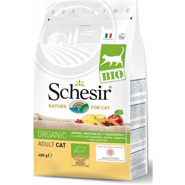Schesir BIO Organic Adult Cat Chicken – 400 g