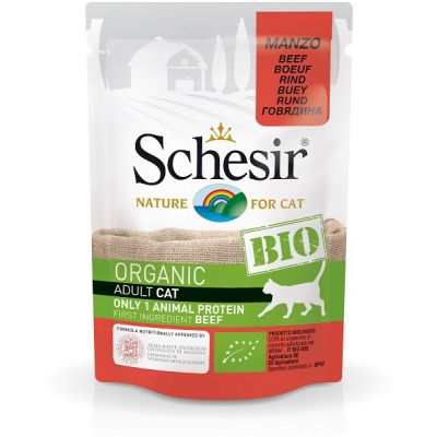 Schesir Cat BIO Organic Govedina – 12×85 g