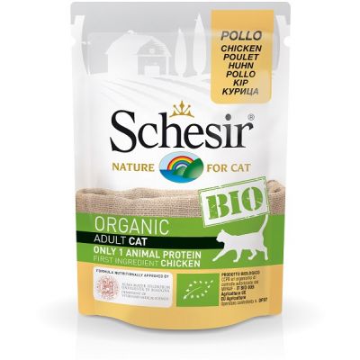 Schesir Cat BIO Organic Piletina – 12×85 g