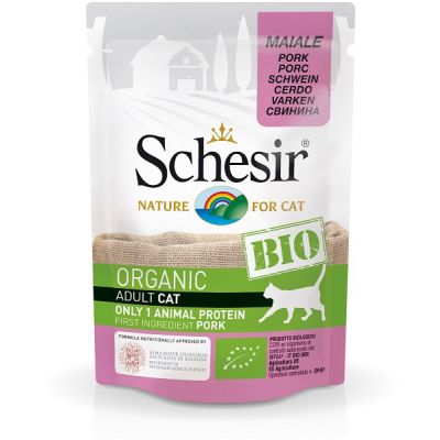 Schesir Cat BIO Organic Svinjetina – 12×85 g