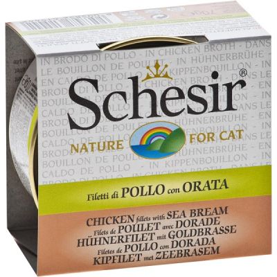 Schesir Cat Brodet Piletina i Orada – 12×70 g